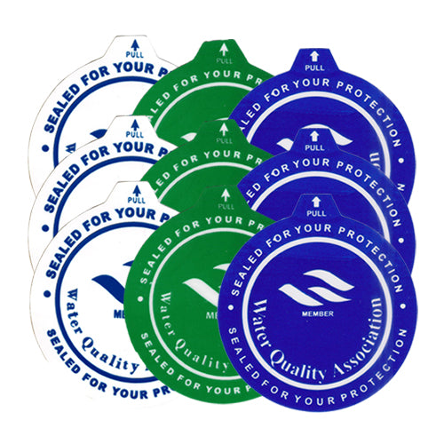 Hygienic Pull-Tab Water Quality Sticker – Storm Of Blessings Marketing